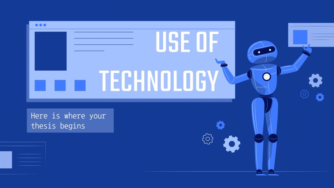 Use of Technology Thesis Google Slides and PPT Template