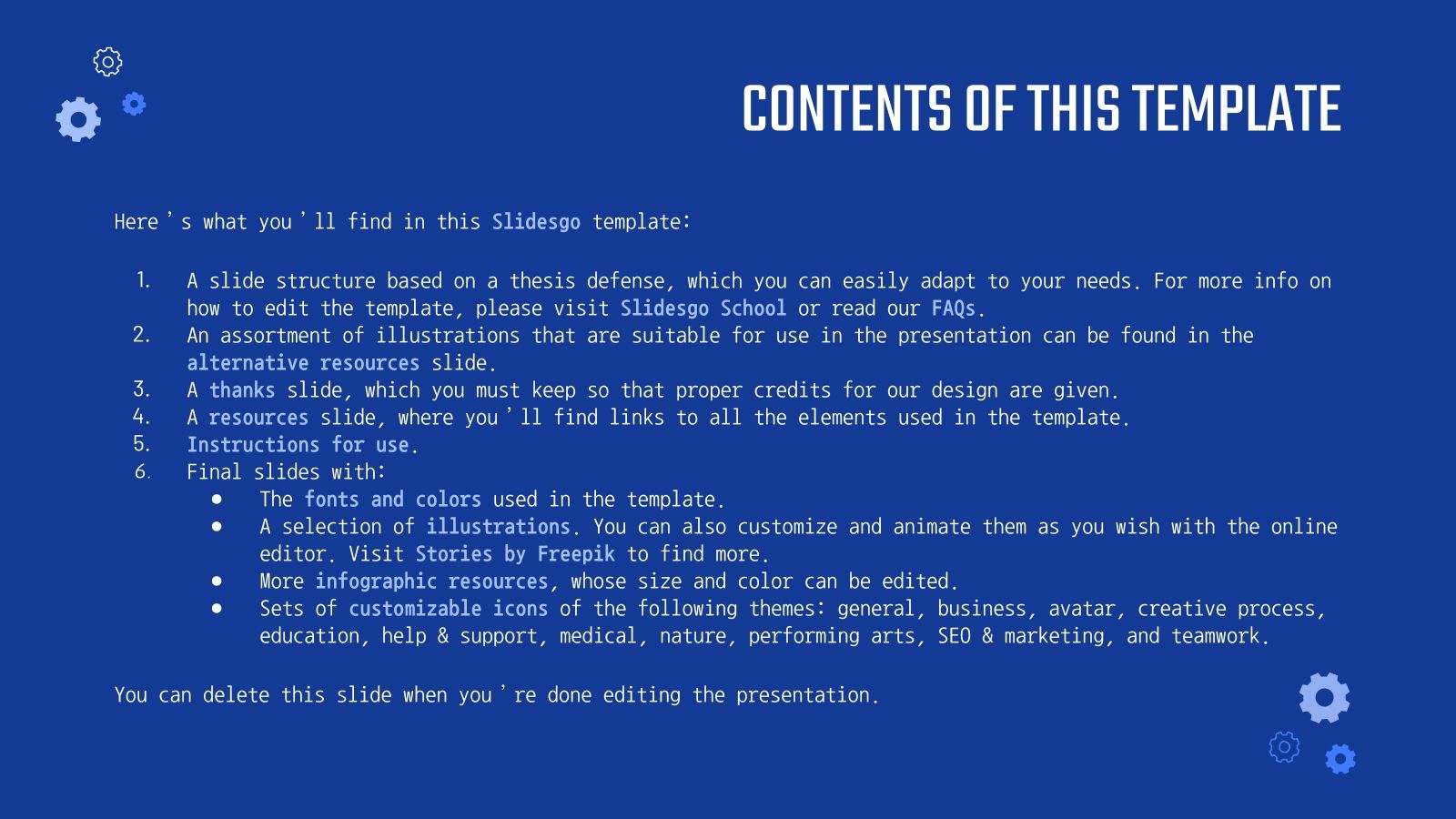 Use of Technology Thesis Google Slides and PPT Template