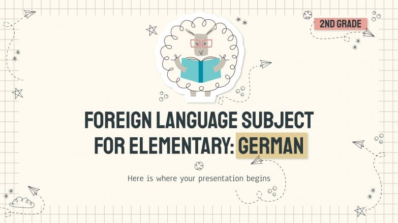 Foreign Language for 2nd Grade: German | Google Slides & PPT
