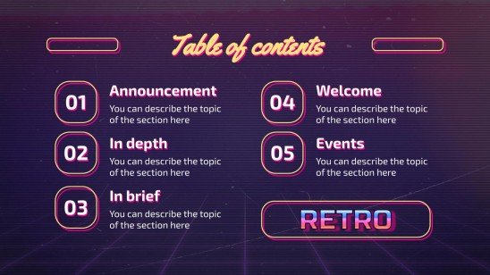 Retro Beach & Palms Newsletter | Google Slides & PowerPoint