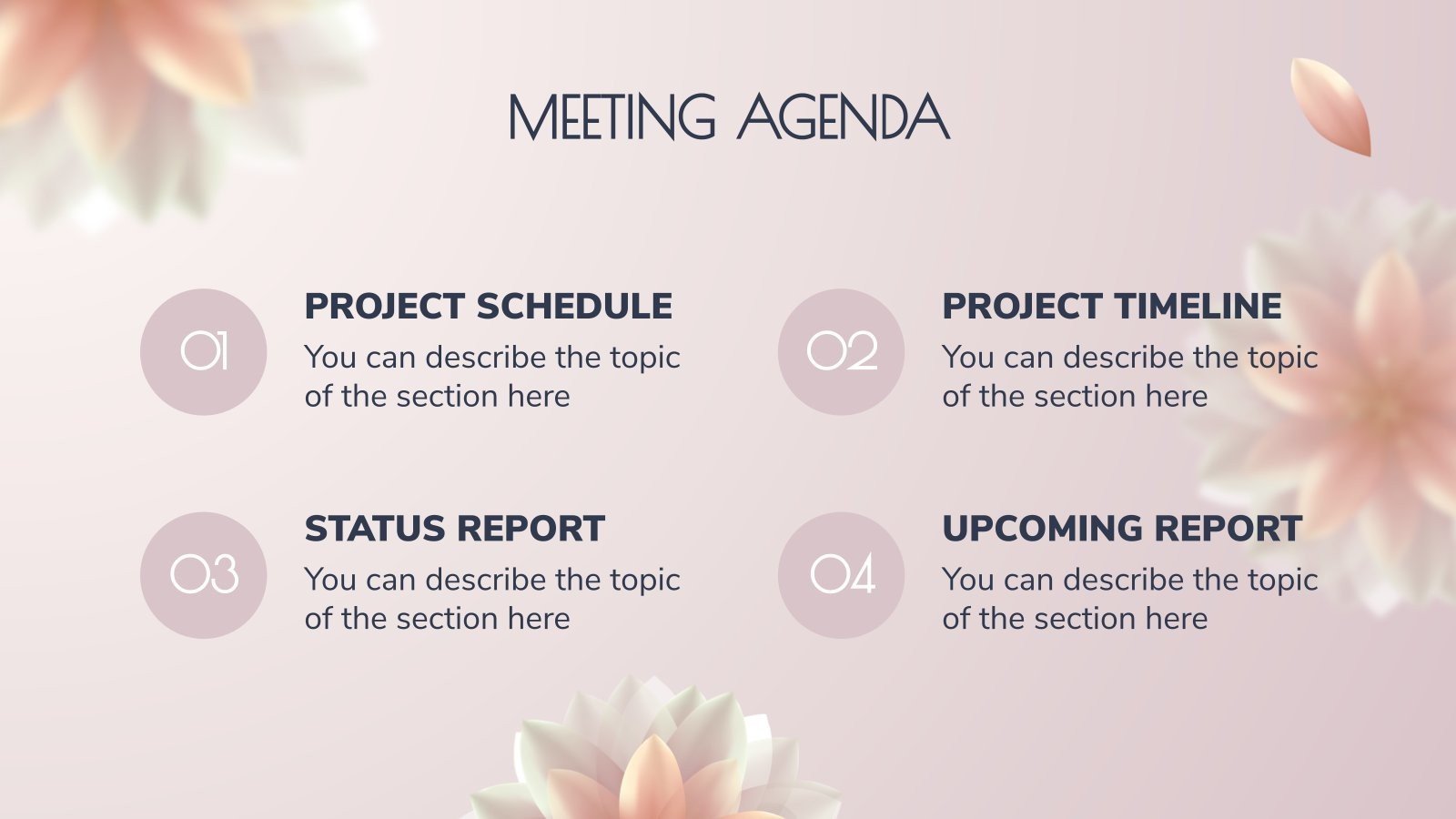 Lotus Flower Business Meeting | Google Slides & PowerPoint