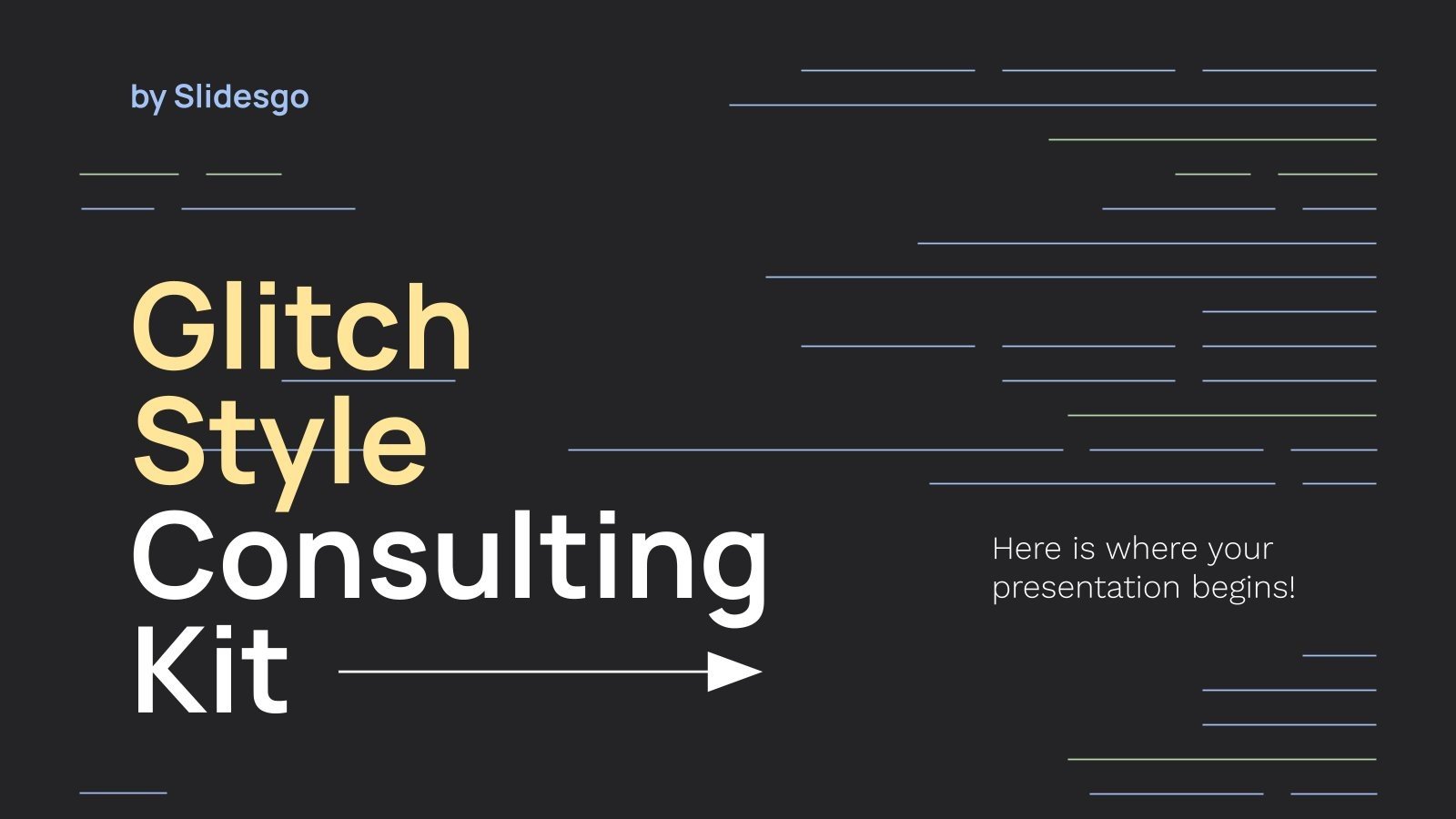 Glitch Style Consulting Kit | Google Slides & PPT Template
