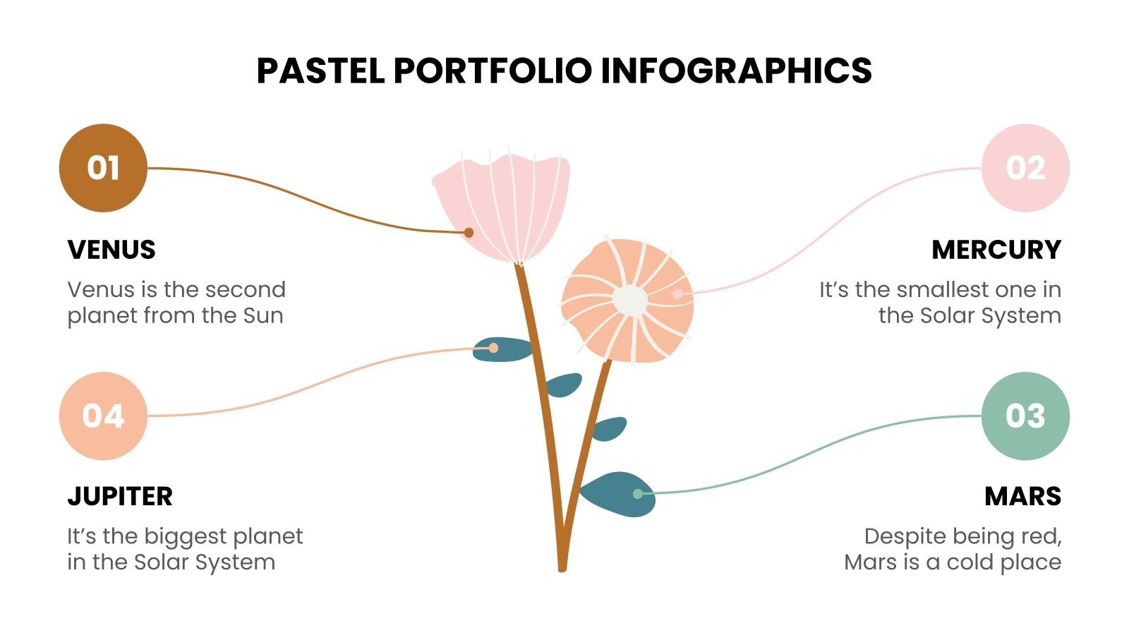 Pastel Portfolio Infographics | Google Slides & PowerPoint