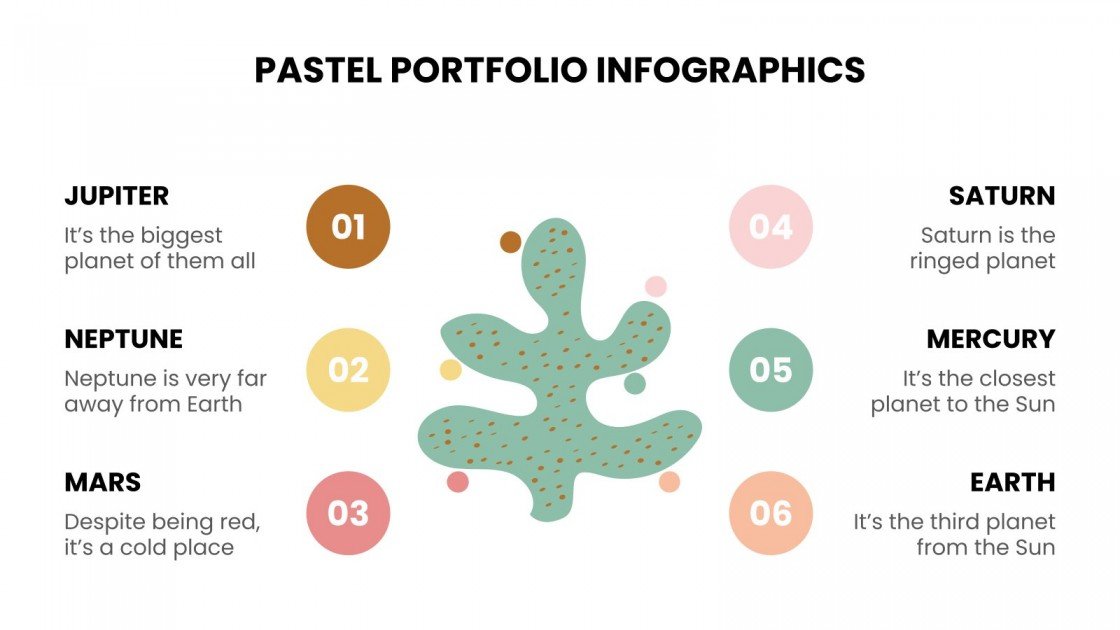 Pastel Portfolio Infographics | Google Slides & PowerPoint