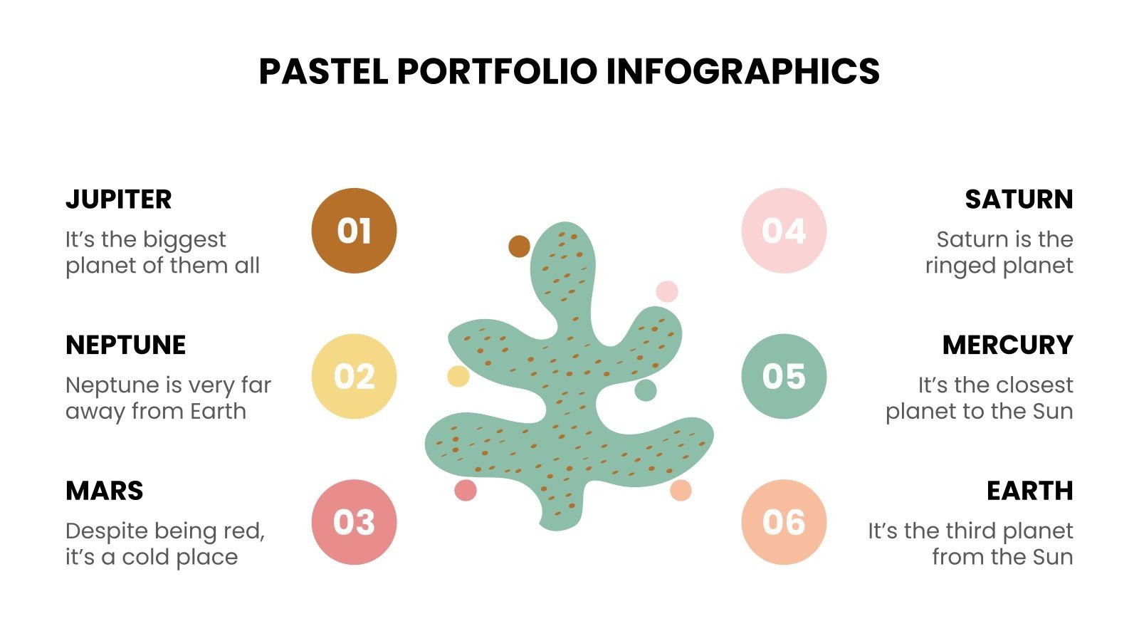 Pastel Portfolio Infographics | Google Slides & PowerPoint