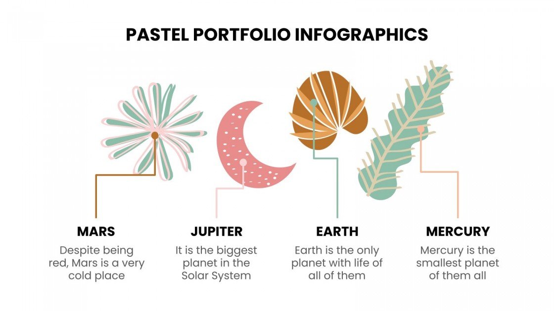 Pastel Portfolio Infographics | Google Slides & PowerPoint
