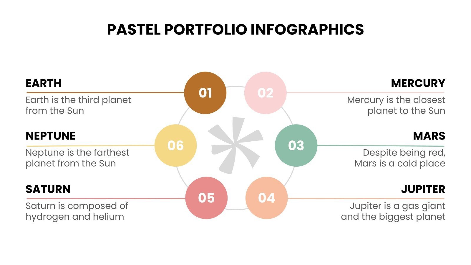 Pastel Portfolio Infographics | Google Slides & PowerPoint