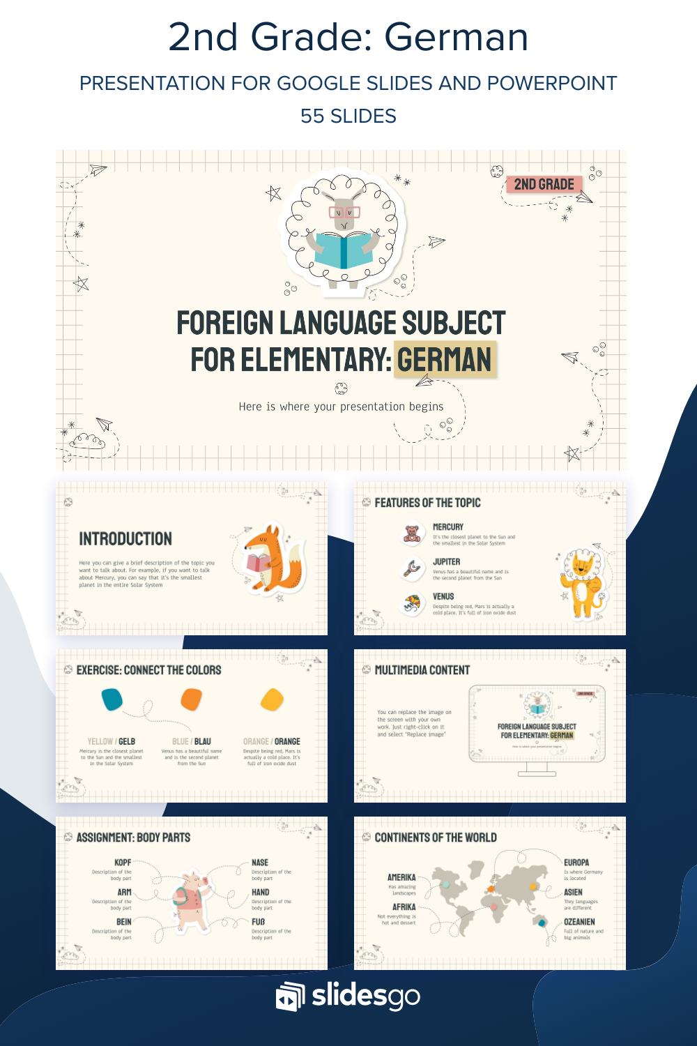 Foreign Language for 2nd Grade: German | Google Slides & PPT