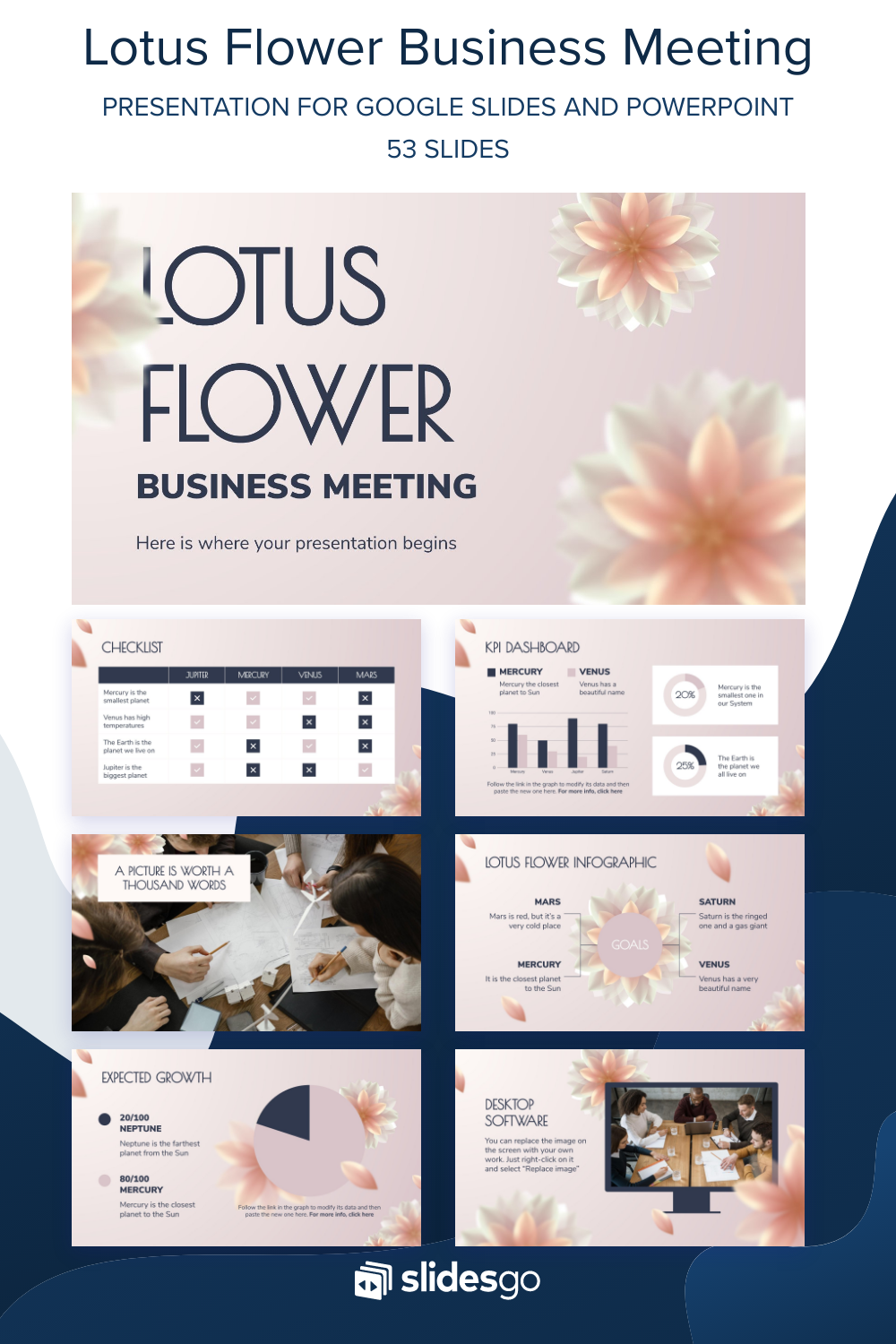 Lotus Flower Business Meeting | Google Slides & PowerPoint