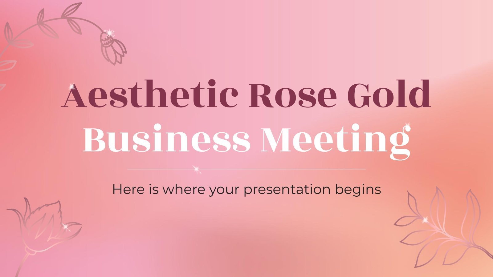 Free golden templates for Google Slides and PowerPoint