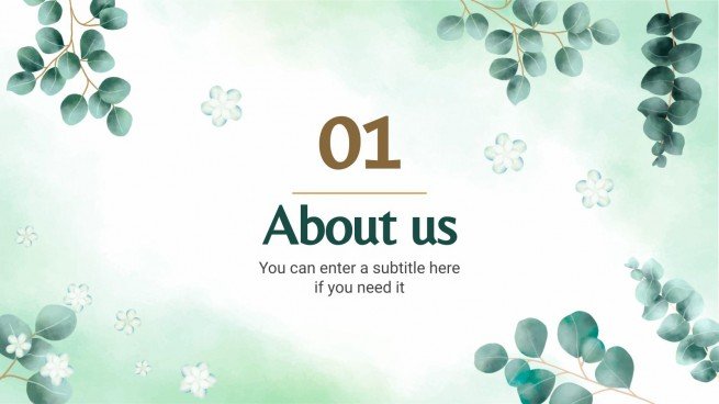 Elegant Eucalyptus Leaves for Marketing | Google Slides & PPT