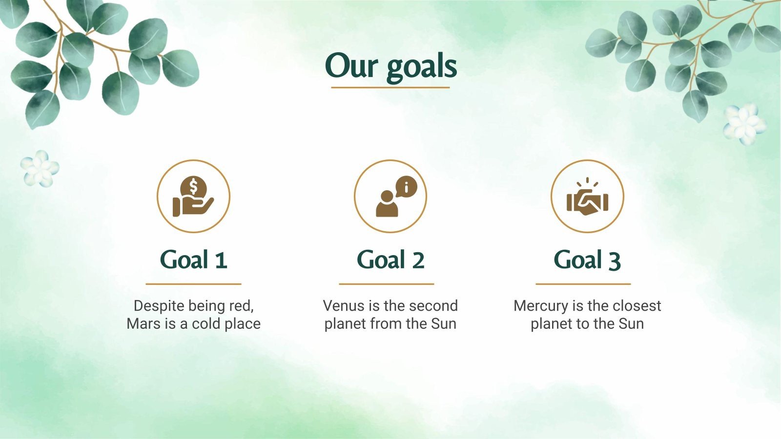 Elegant Eucalyptus Leaves for Marketing | Google Slides & PPT