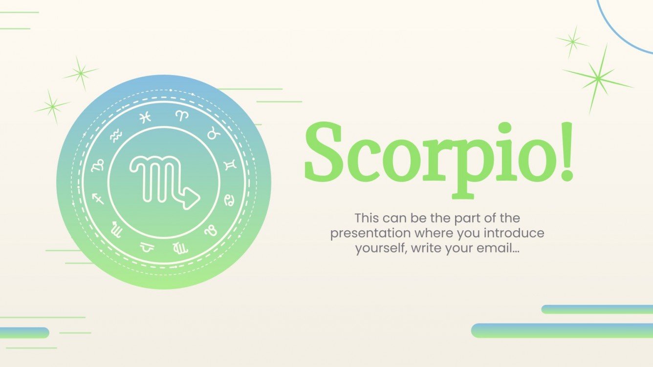 Month Zodiac Sign: Scorpio | Google Slides & PowerPoint