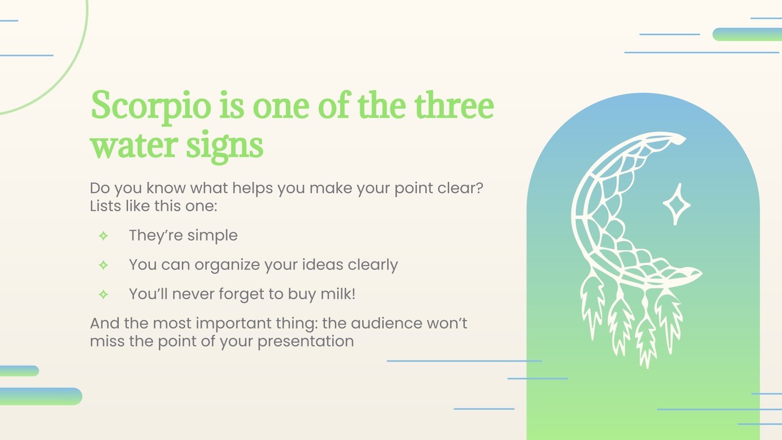 Month Zodiac Sign: Scorpio | Google Slides & PowerPoint