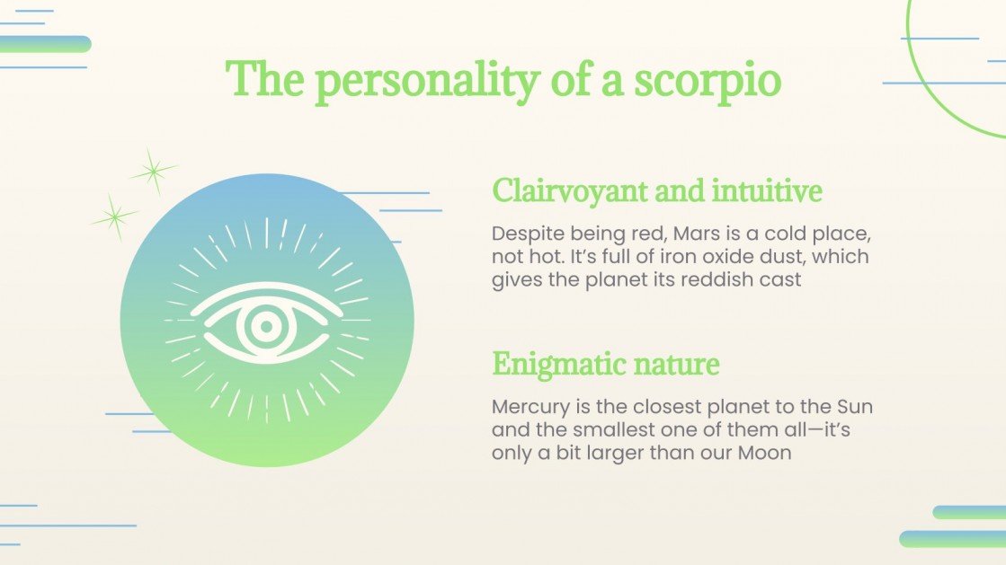 Month Zodiac Sign: Scorpio | Google Slides & PowerPoint