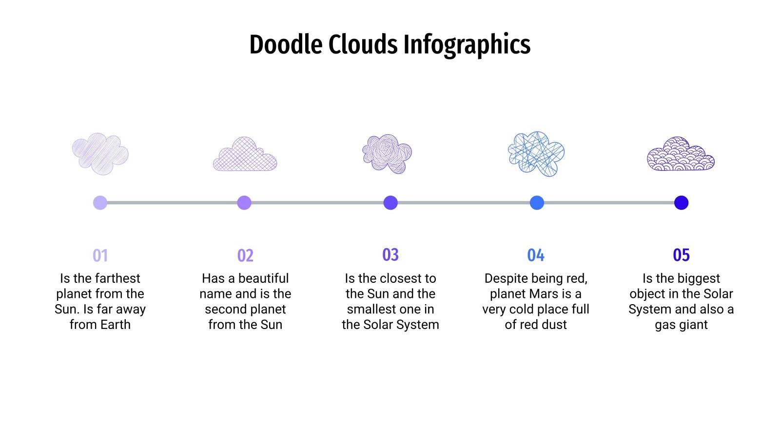 Doodle Clouds Infographics | Google Slides & PPT theme