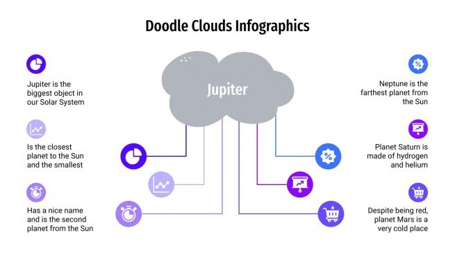 Doodle Clouds Infographics | Google Slides & PPT theme