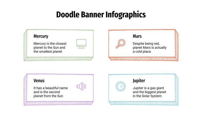 Free Doodle Banner Infographics for Google Slides and PPT