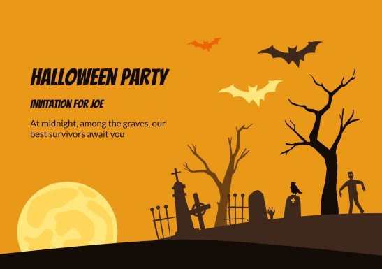 Halloween Party Invitations | Google Slides & PowerPoint