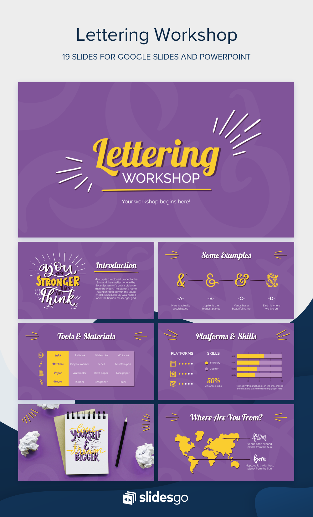 Lettering Workshop Google Slides and PowerPoint presentation