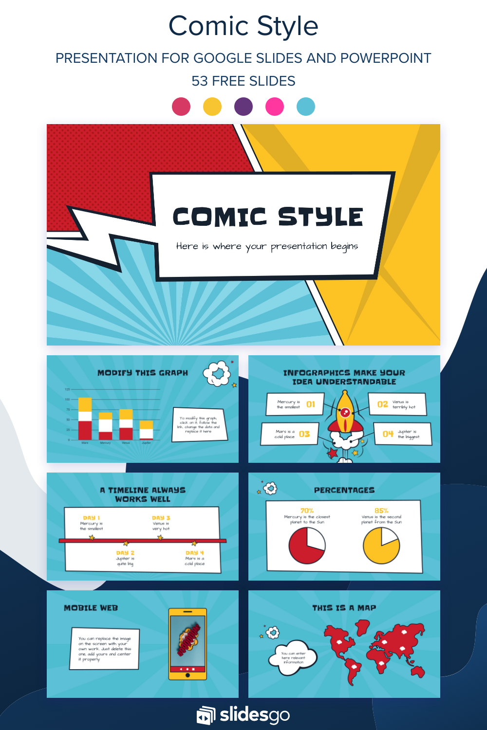 Comic Style Google Slides theme and PowerPoint template