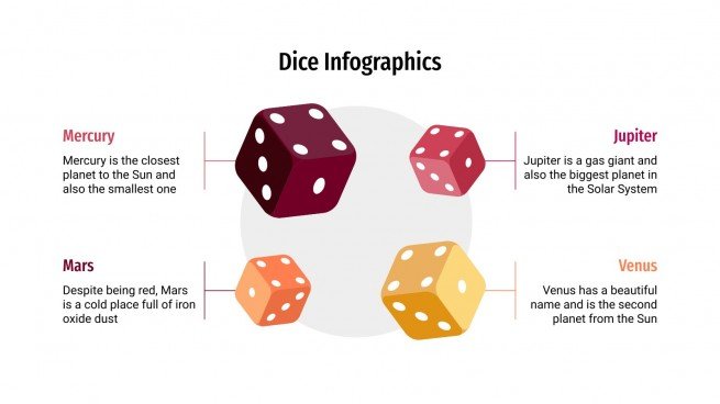 Free Dice Infographics for Google Slides & PowerPoint template
