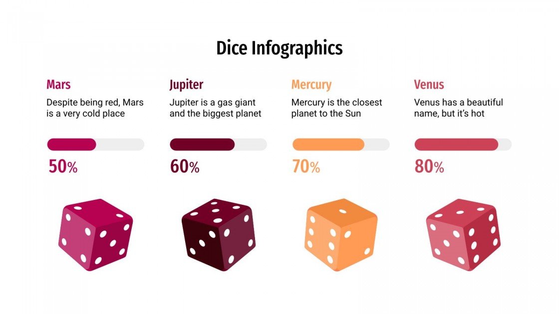 Free Dice Infographics for Google Slides & PowerPoint template