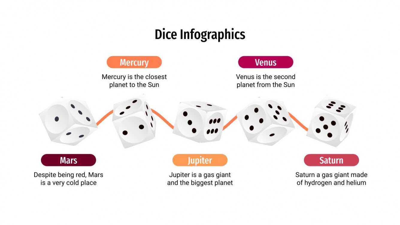 Free Dice Infographics for Google Slides & PowerPoint template