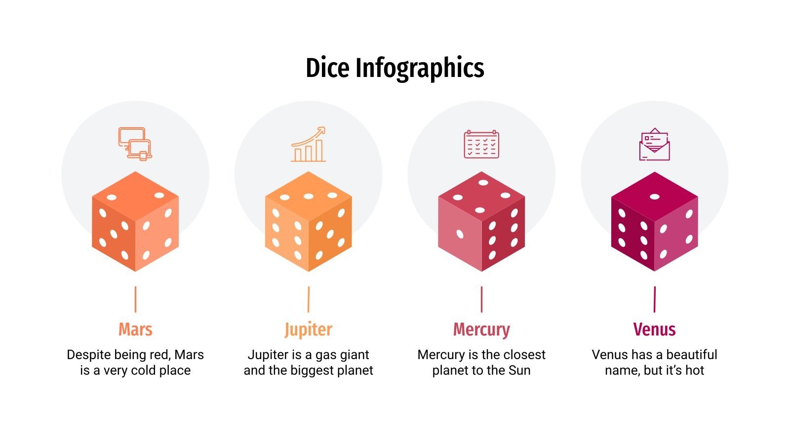 Free Dice Infographics for Google Slides & PowerPoint template