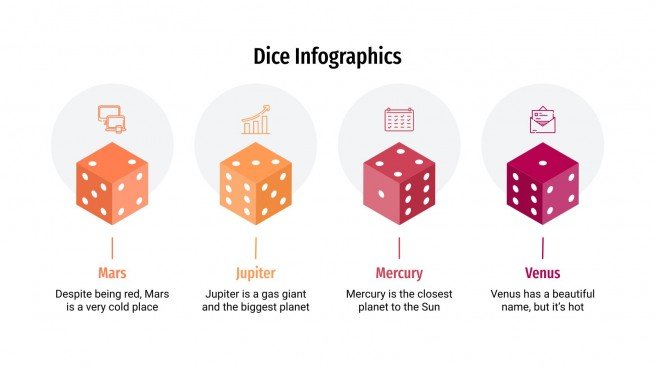 Free Dice Infographics for Google Slides & PowerPoint template