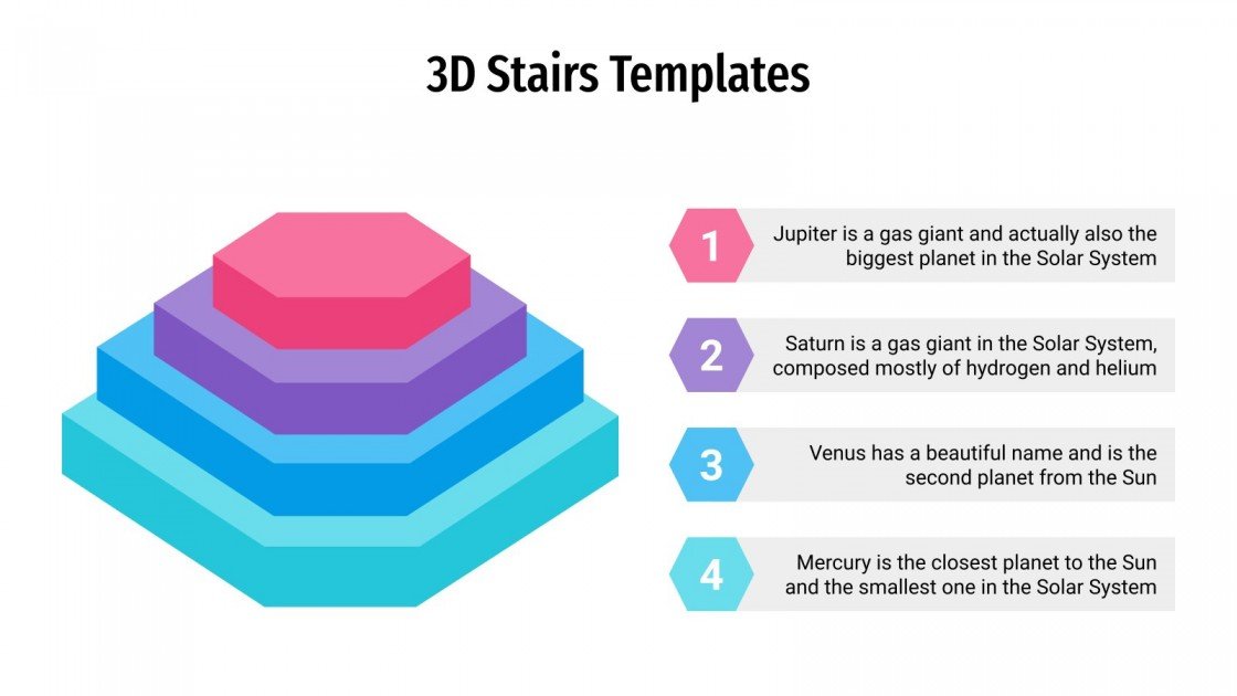 3D Stairs Template for Google Slides & PowerPoint