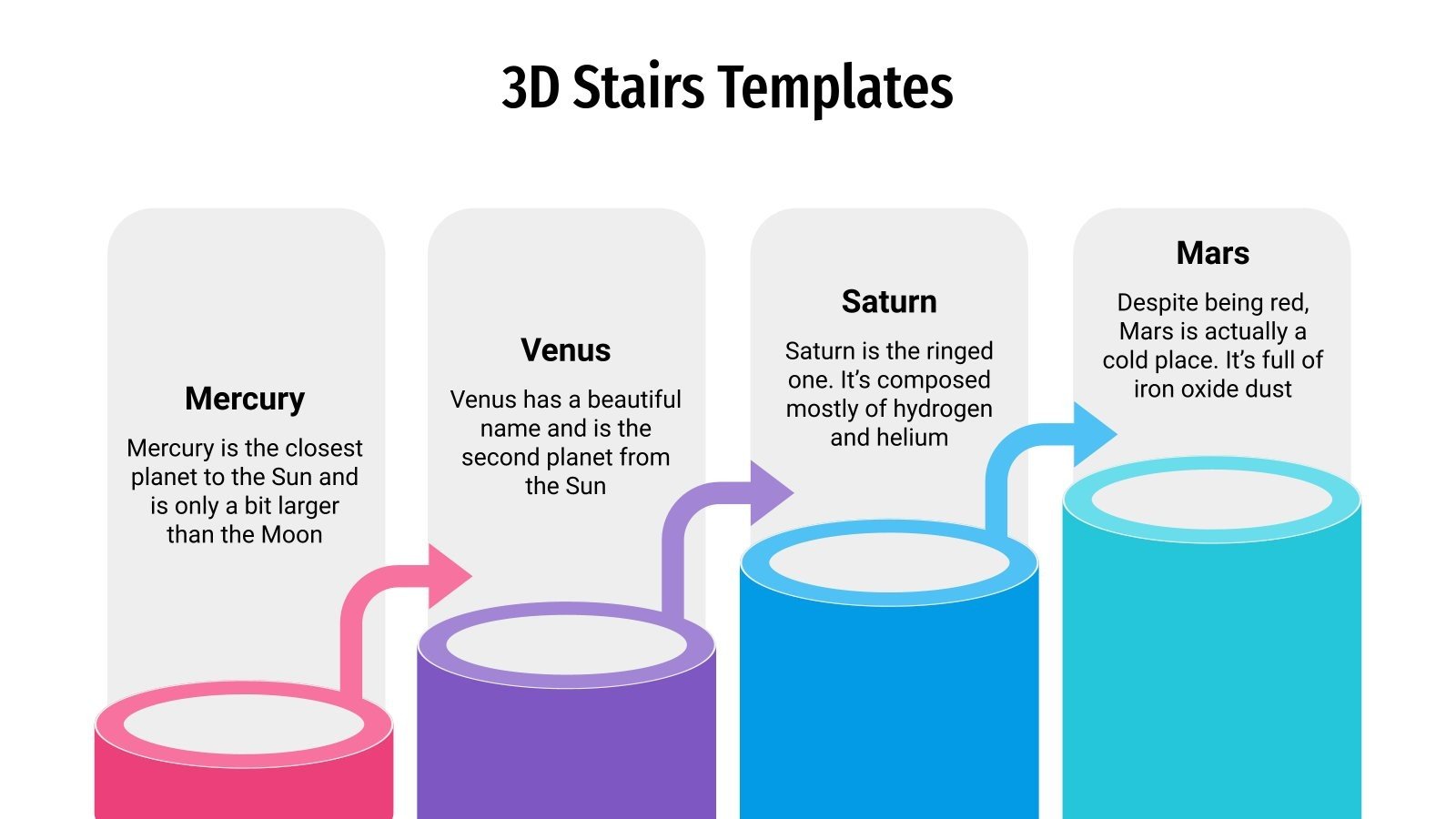 3D Stairs Template for Google Slides & PowerPoint