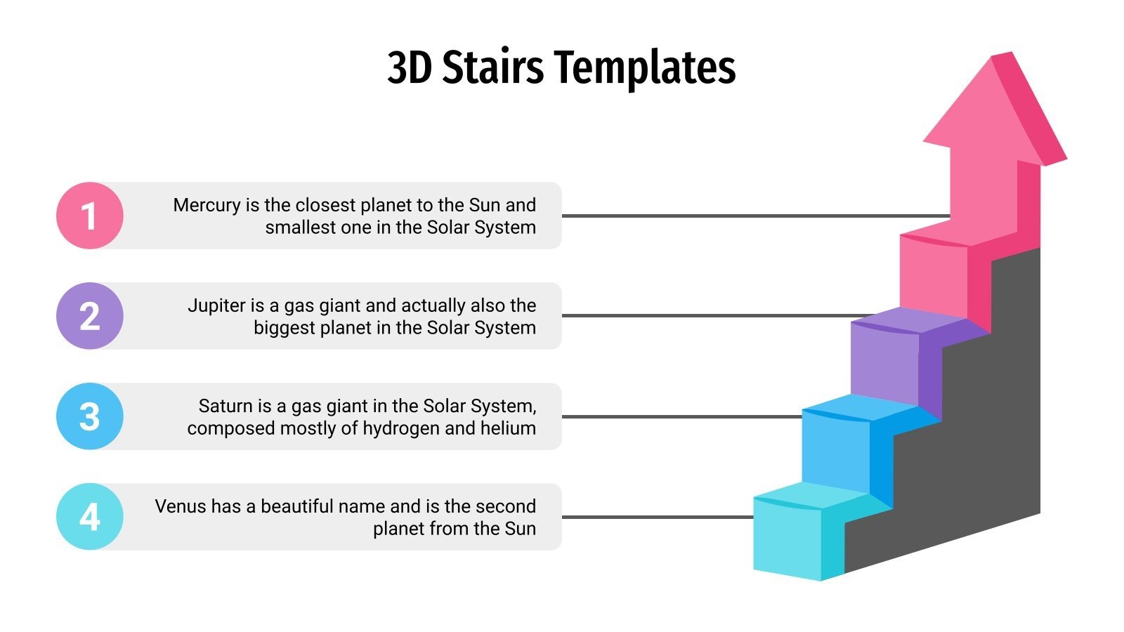 3D Stairs Template for Google Slides & PowerPoint