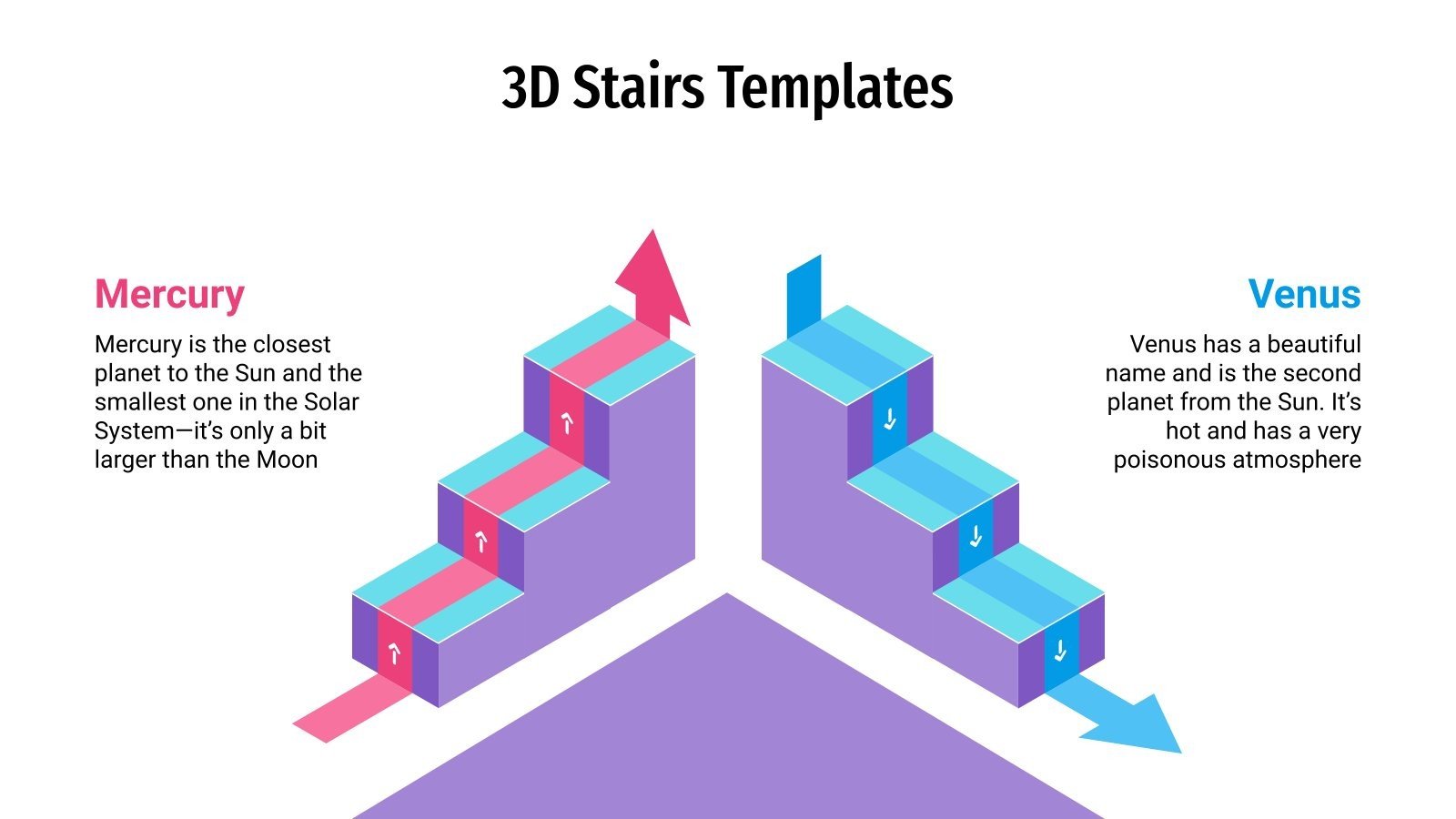 3D Stairs Template for Google Slides & PowerPoint