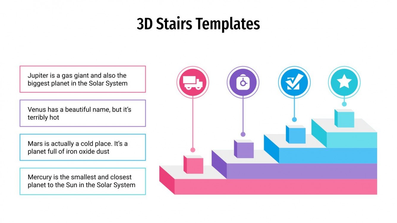 3D Stairs Template for Google Slides & PowerPoint