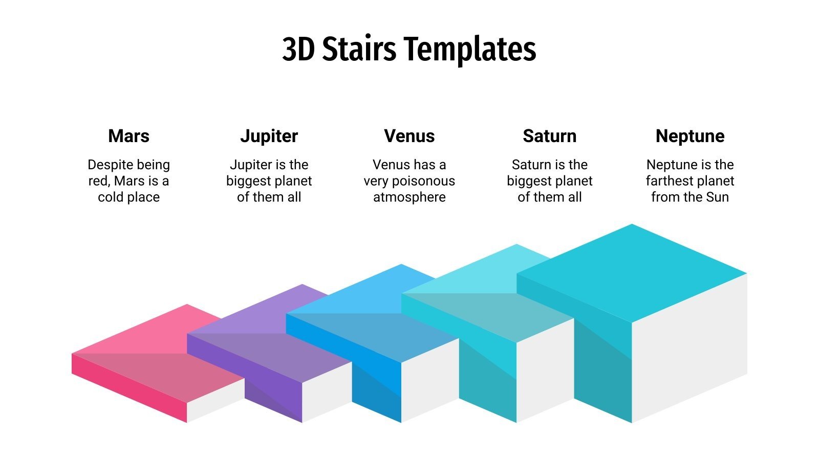 3D Stairs Template for Google Slides & PowerPoint