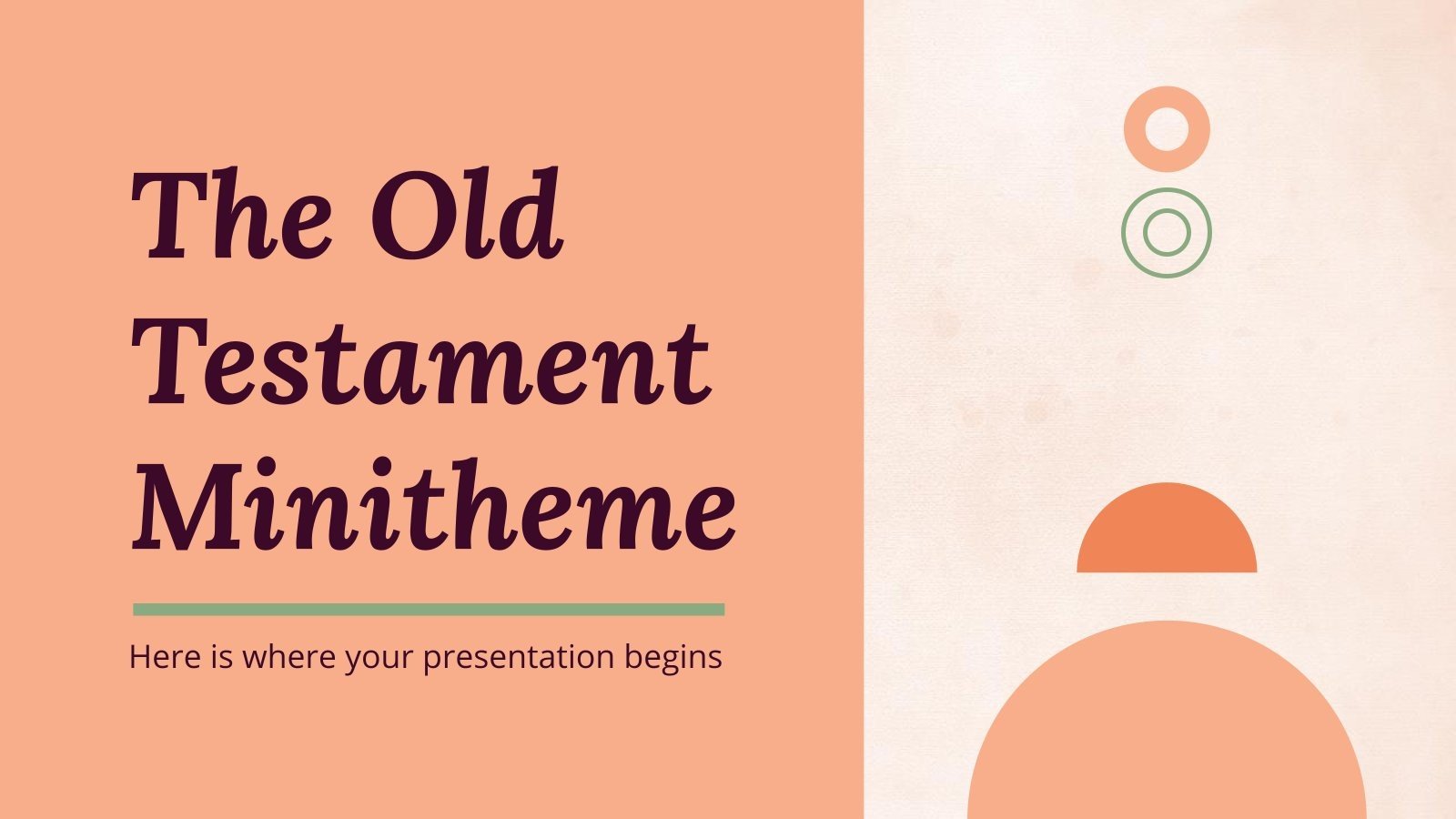 The Old Testament Minitheme | Google Slides & PowerPoint