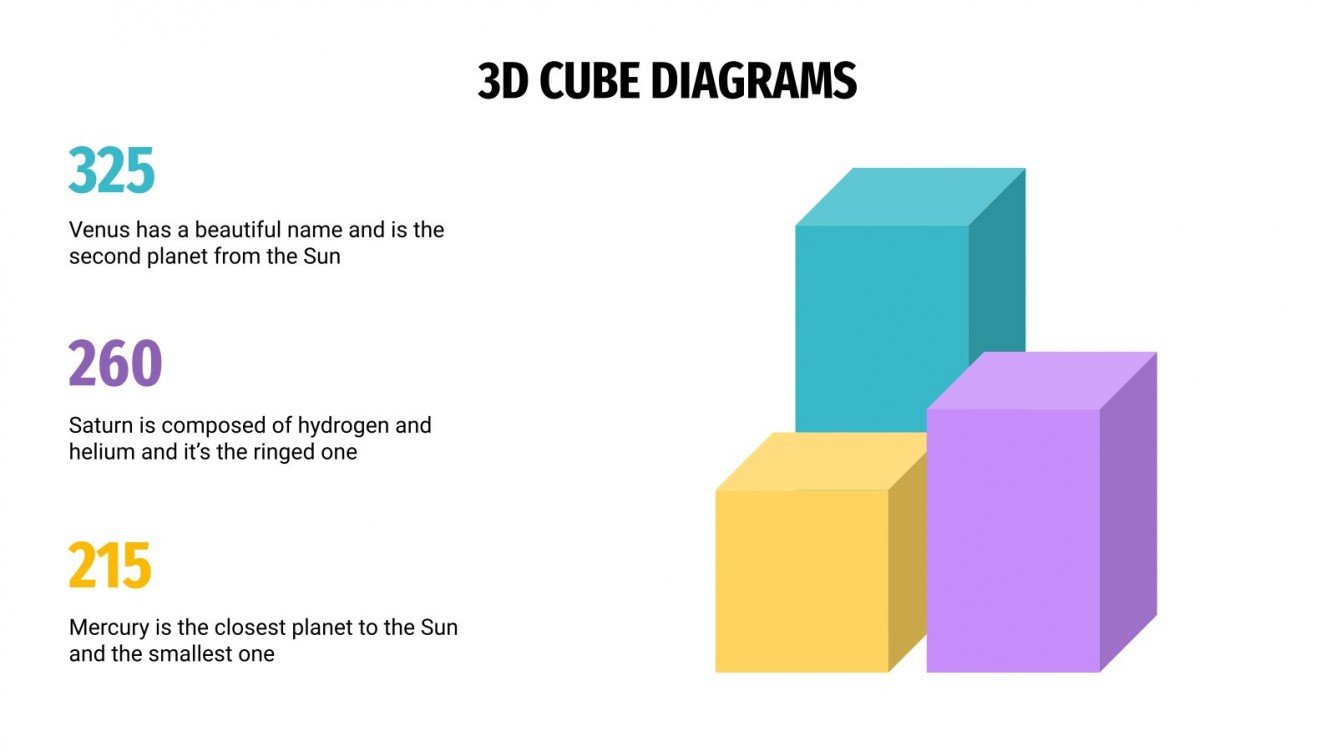 3D cube diagram | Template for Google Slides & PowerPoint