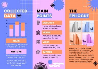 Cool & Simple Thesis Defense Brochure | Google Slides & PPT