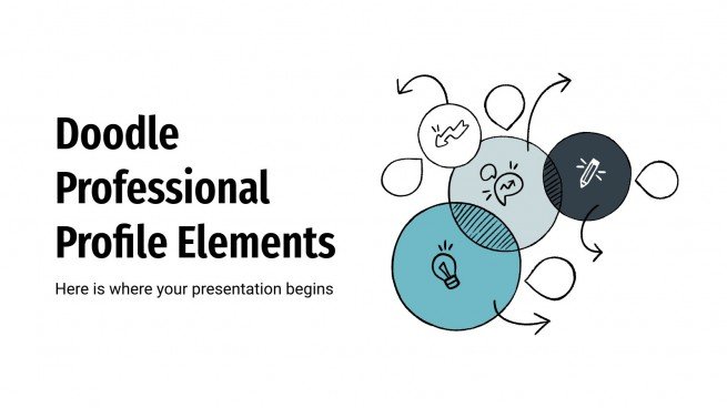 Doodle Professional Profile Elements | Google Slides and PPT