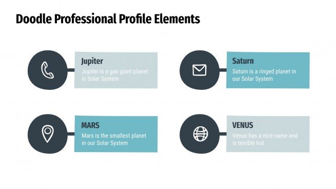 Doodle Professional Profile Elements | Google Slides and PPT