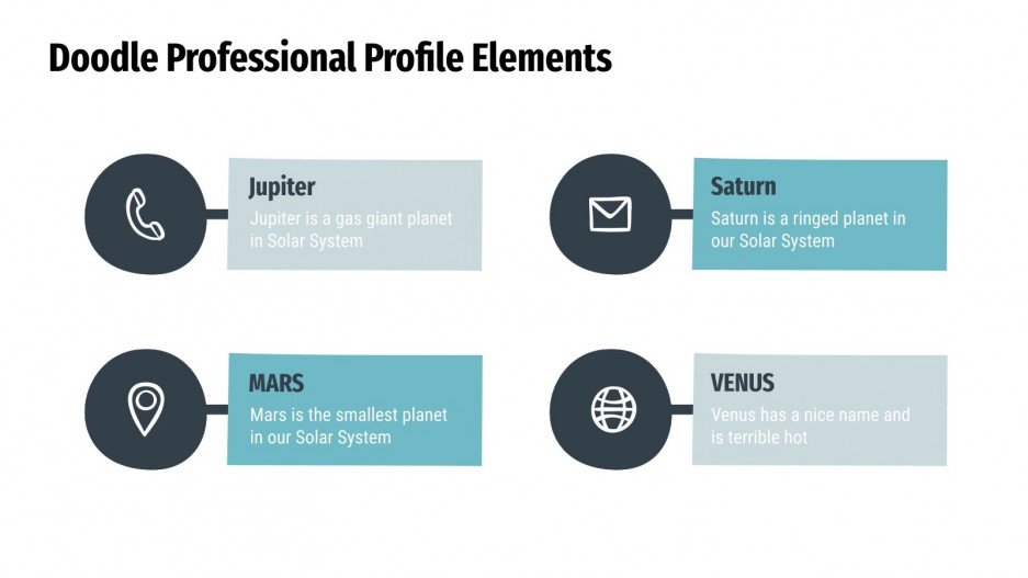 Doodle Professional Profile Elements | Google Slides and PPT