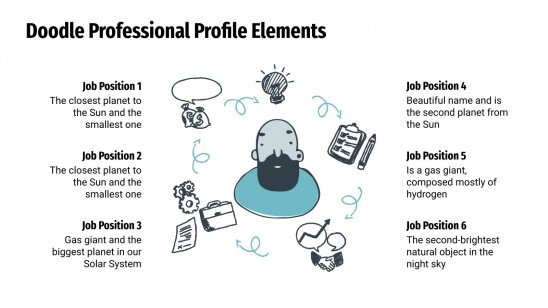 Doodle Professional Profile Elements | Google Slides and PPT