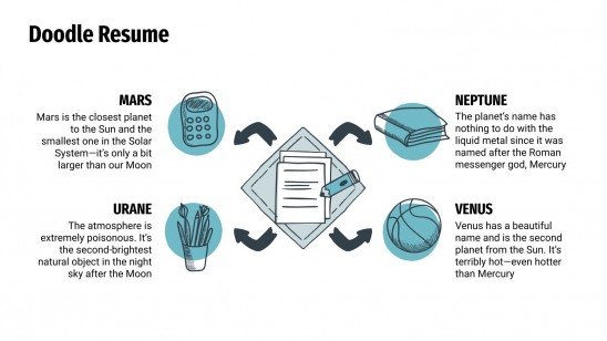 Doodle Professional Profile Elements | Google Slides and PPT