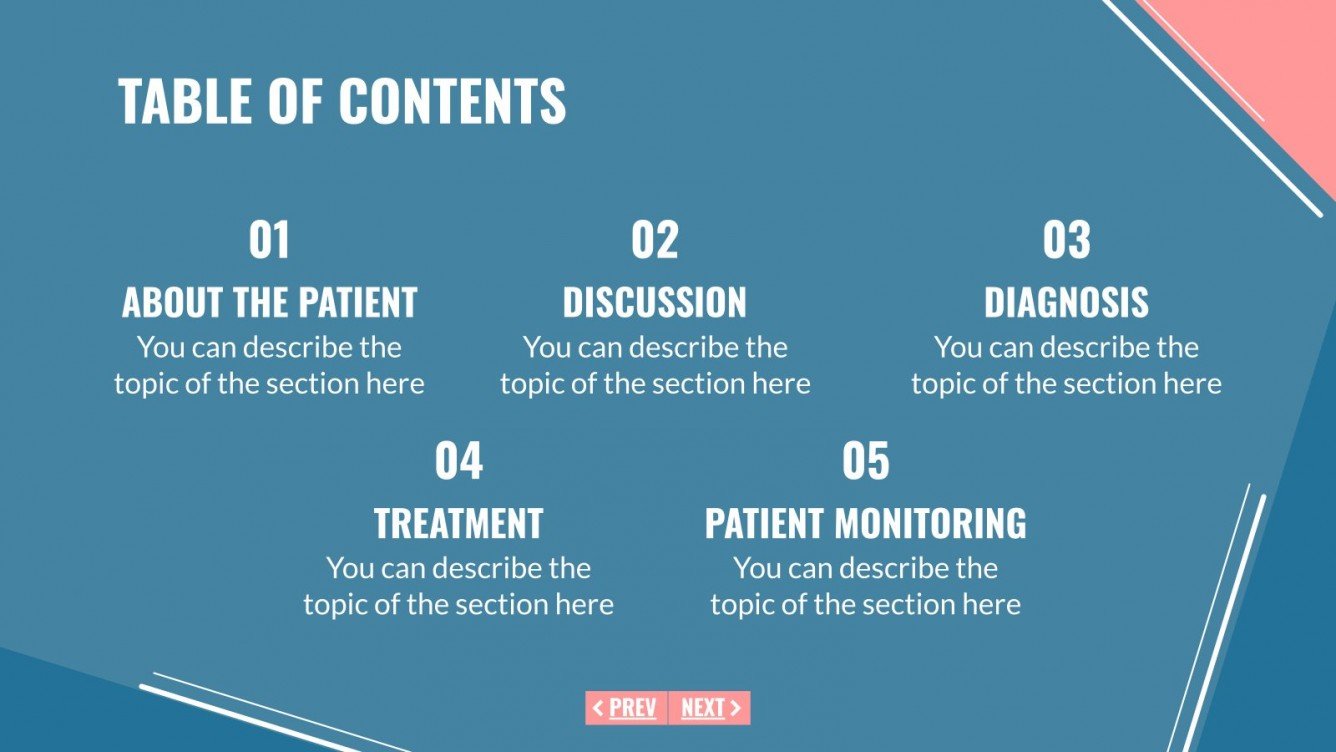 Mental Health Clinical Case Google Slides & PowerPoint template