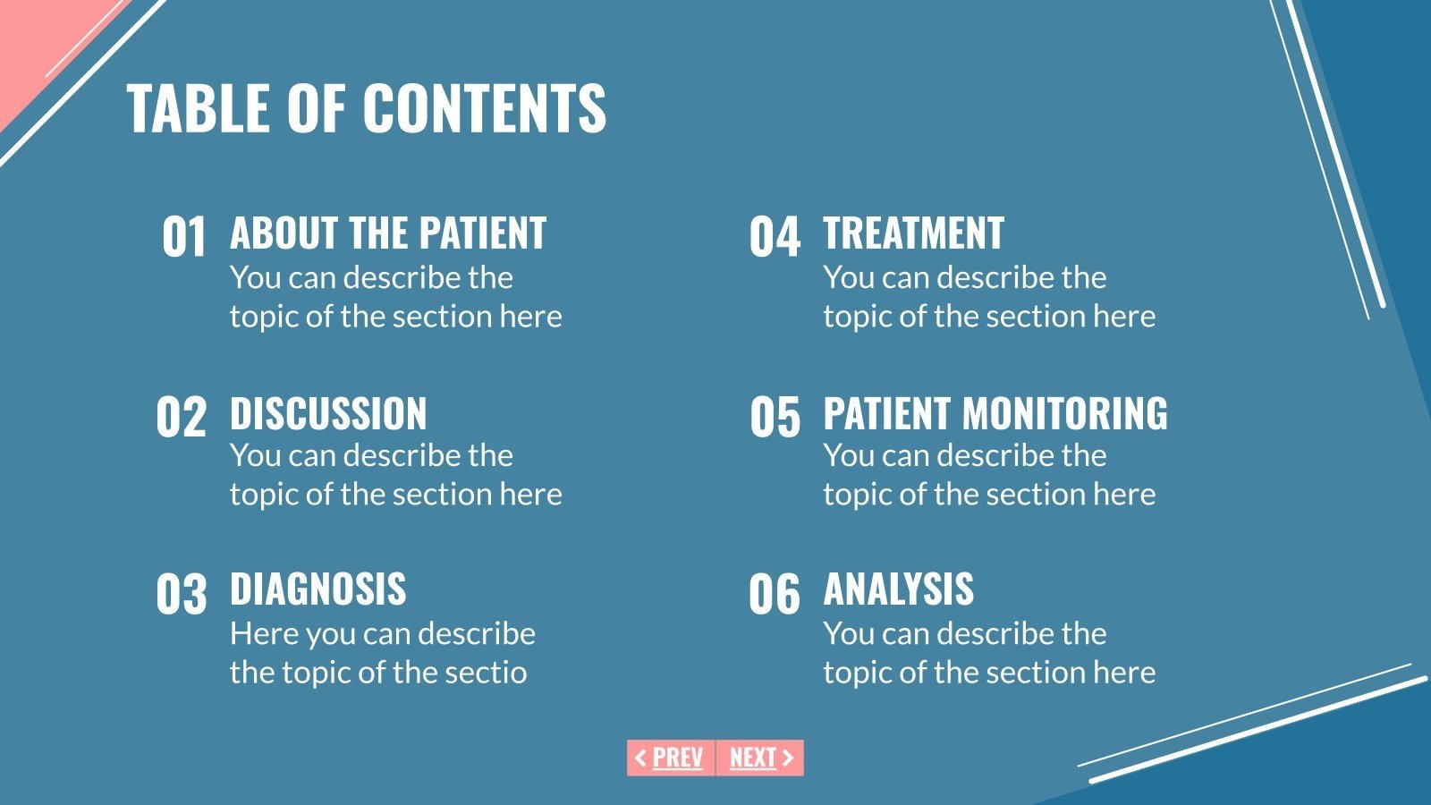 Mental Health Clinical Case Google Slides & PowerPoint template