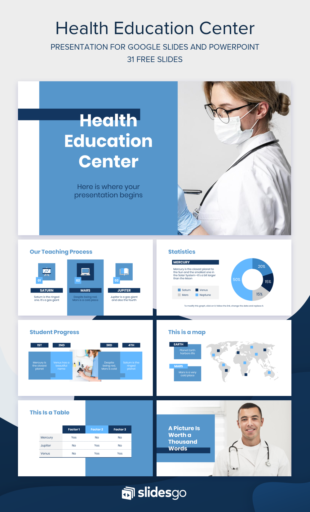 Page 2 | Health Education Center Slides theme and PowerPoint template