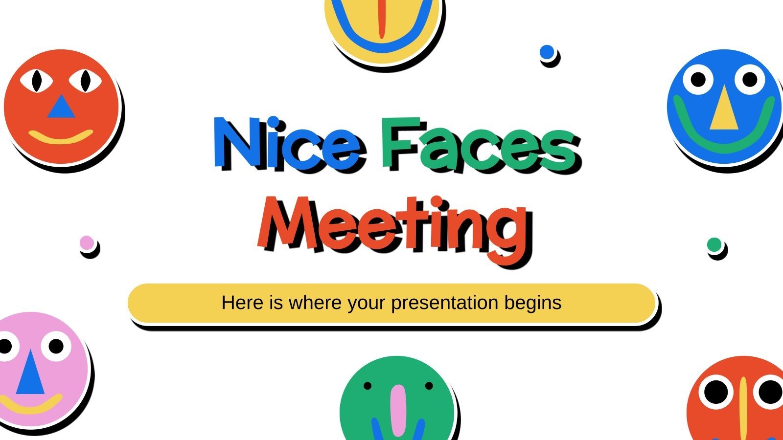 Nice Faces Meeting | Google Slides & PowerPoint template