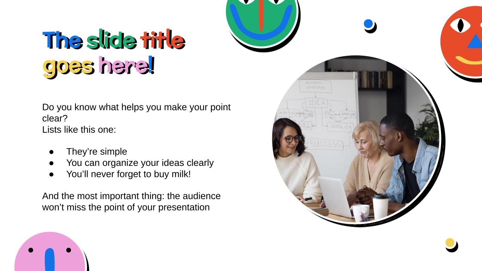 Nice Faces Meeting | Google Slides & PowerPoint template