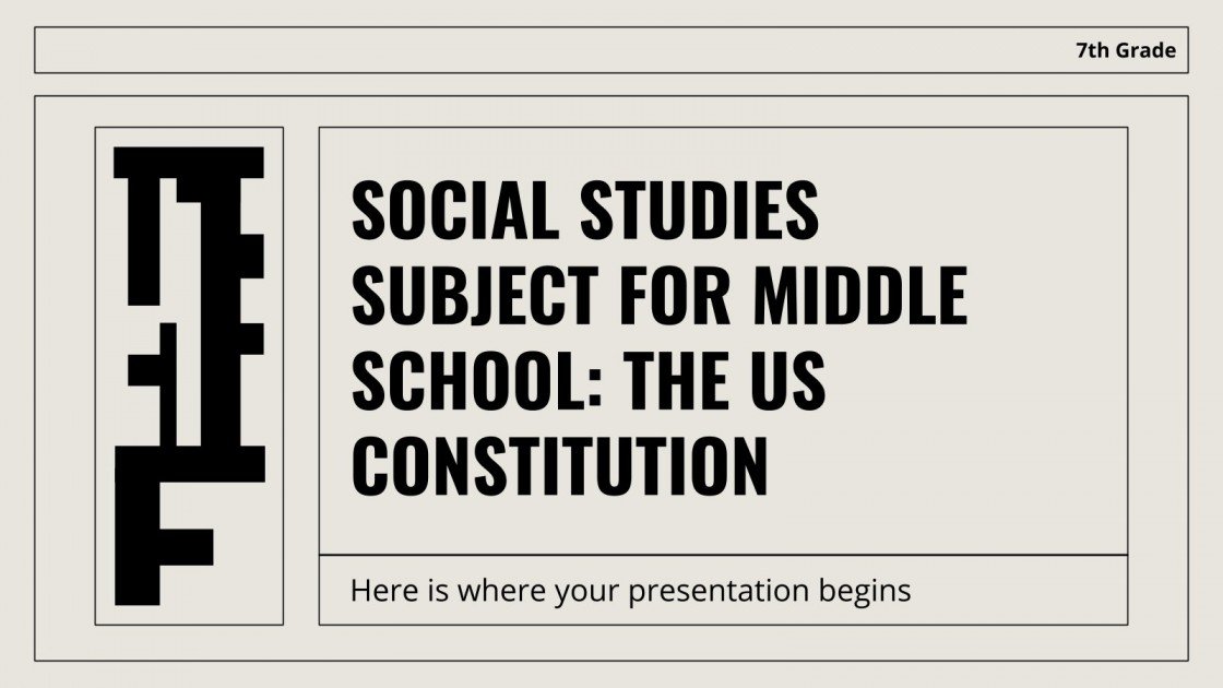 Social Studies: The US Constitution | Google Slides & PPT